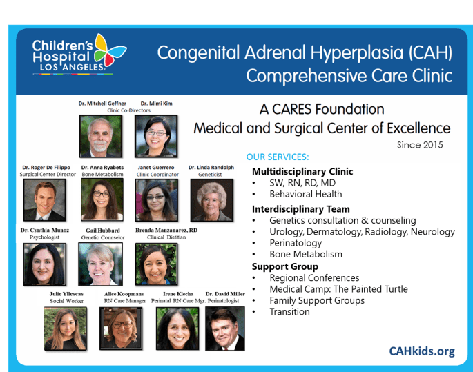 CAH Medical and Surgical Center of Excellence at CHLA – CAH Kids